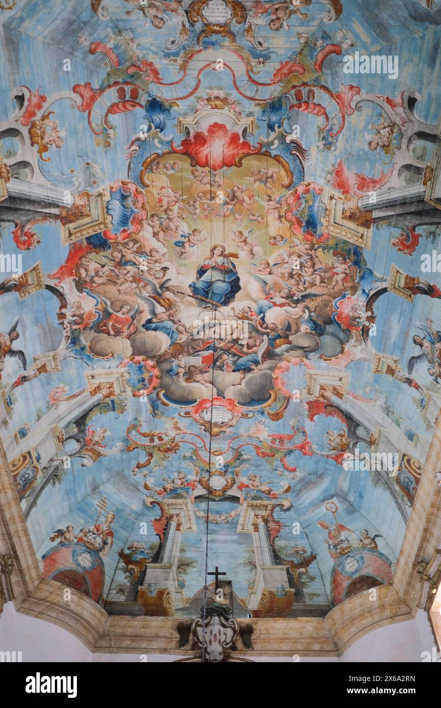 Ouro Preto, Minas Gerais, Brazil - May 2, 2024: Ceiling of the São ...