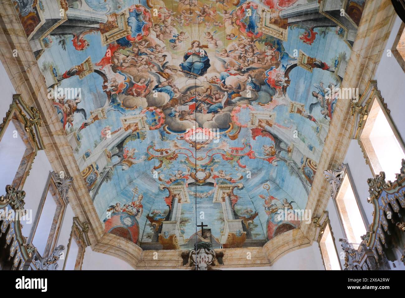Ouro Preto, Minas Gerais, Brazil - May 2, 2024: Ceiling of the São ...