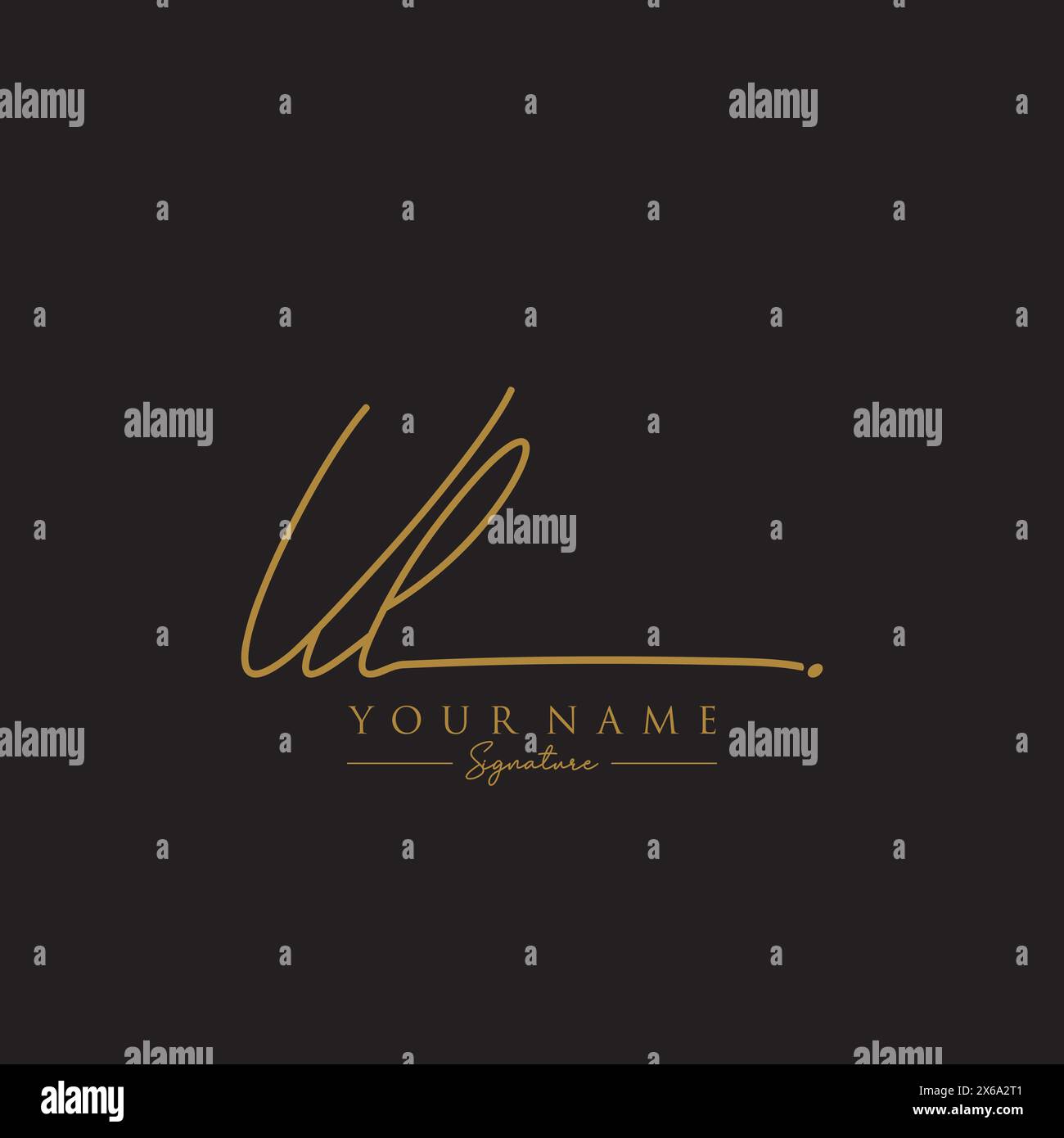 VL Signature Logo Template Stock Vector Image & Art - Alamy