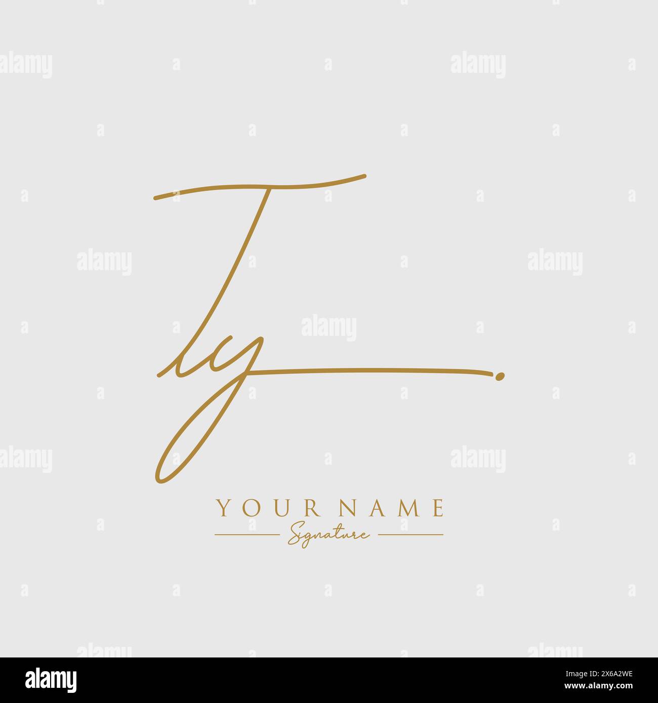 TY Signature Logo Template Stock Vector Image & Art - Alamy