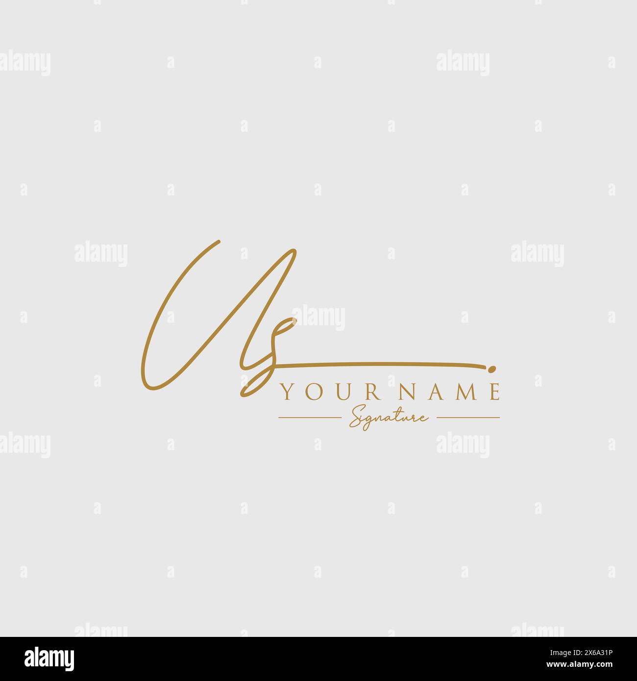 US Signature Logo Template Stock Vector Image & Art - Alamy