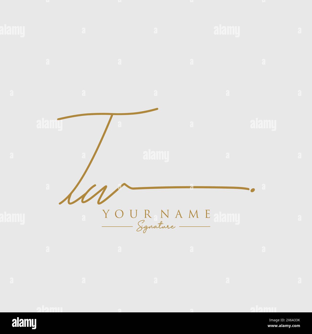 TW Signature Logo Template Stock Vector Image & Art - Alamy