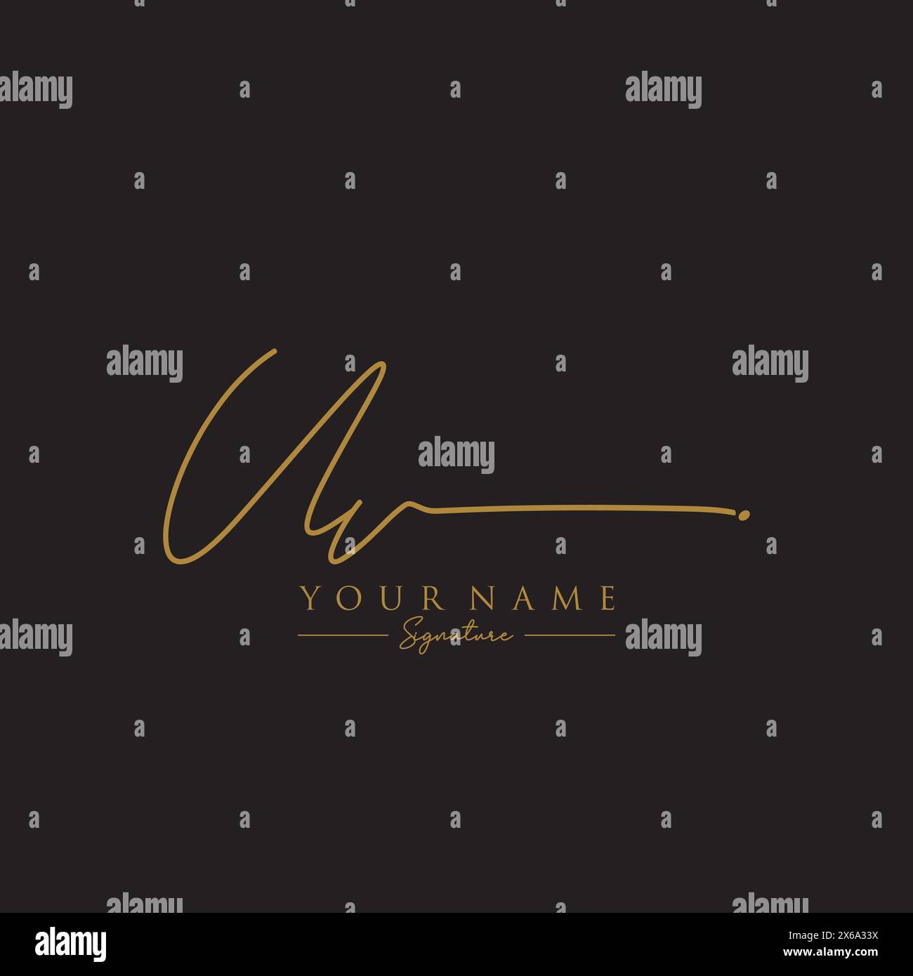 UV Signature Logo Template Stock Vector Image & Art - Alamy