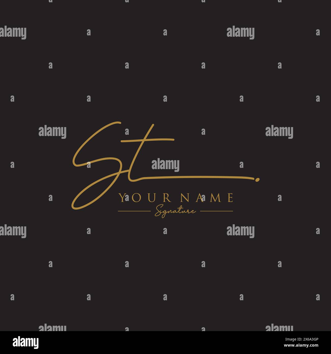 Signature logo Stock Vector Images - Alamy