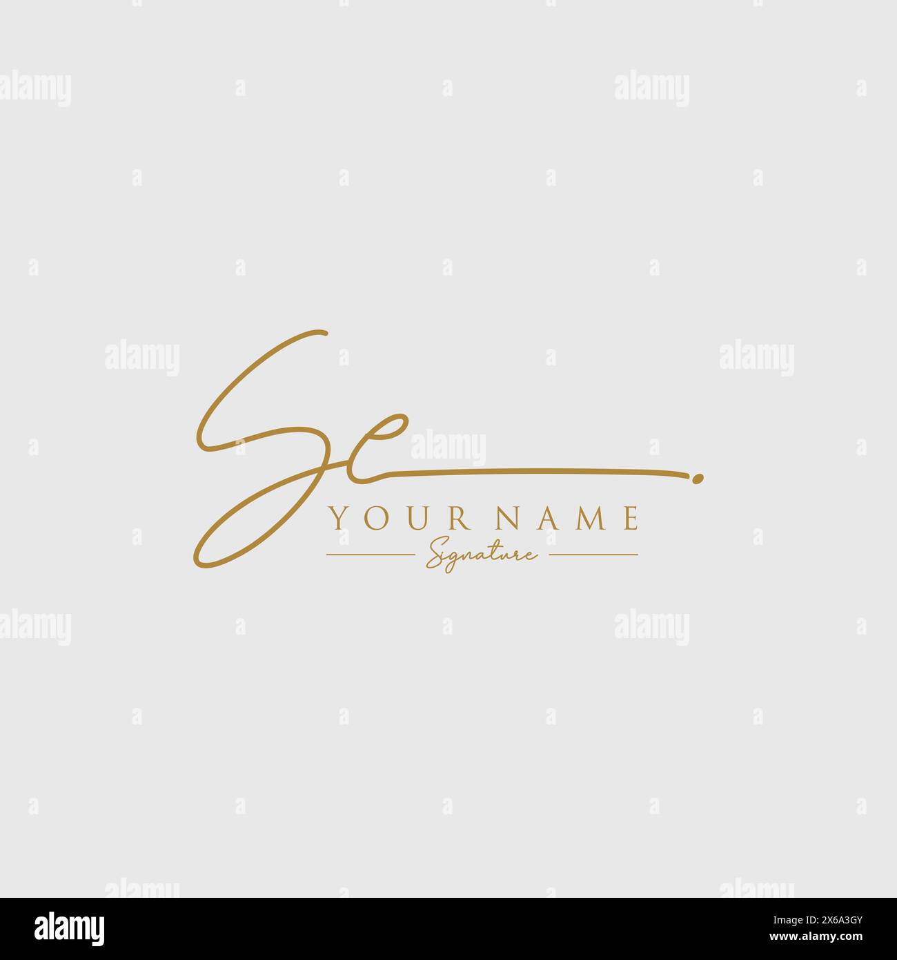 SE Signature Logo Template Stock Vector Image & Art - Alamy