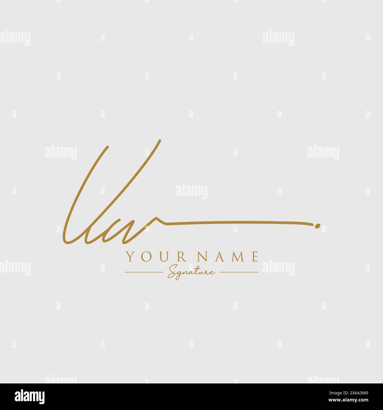 VW Signature Logo Template Stock Vector Image & Art - Alamy