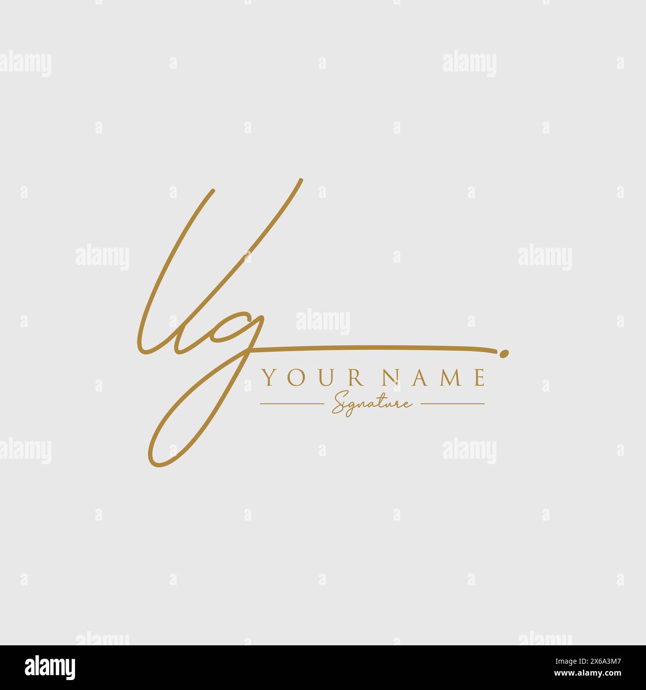 VG Signature Logo Template Stock Vector Image & Art - Alamy