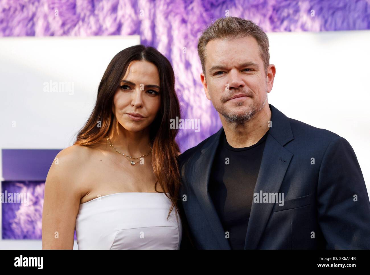 New York, United States. 13th May, 2024. Matt Damon and wife Luciana ...