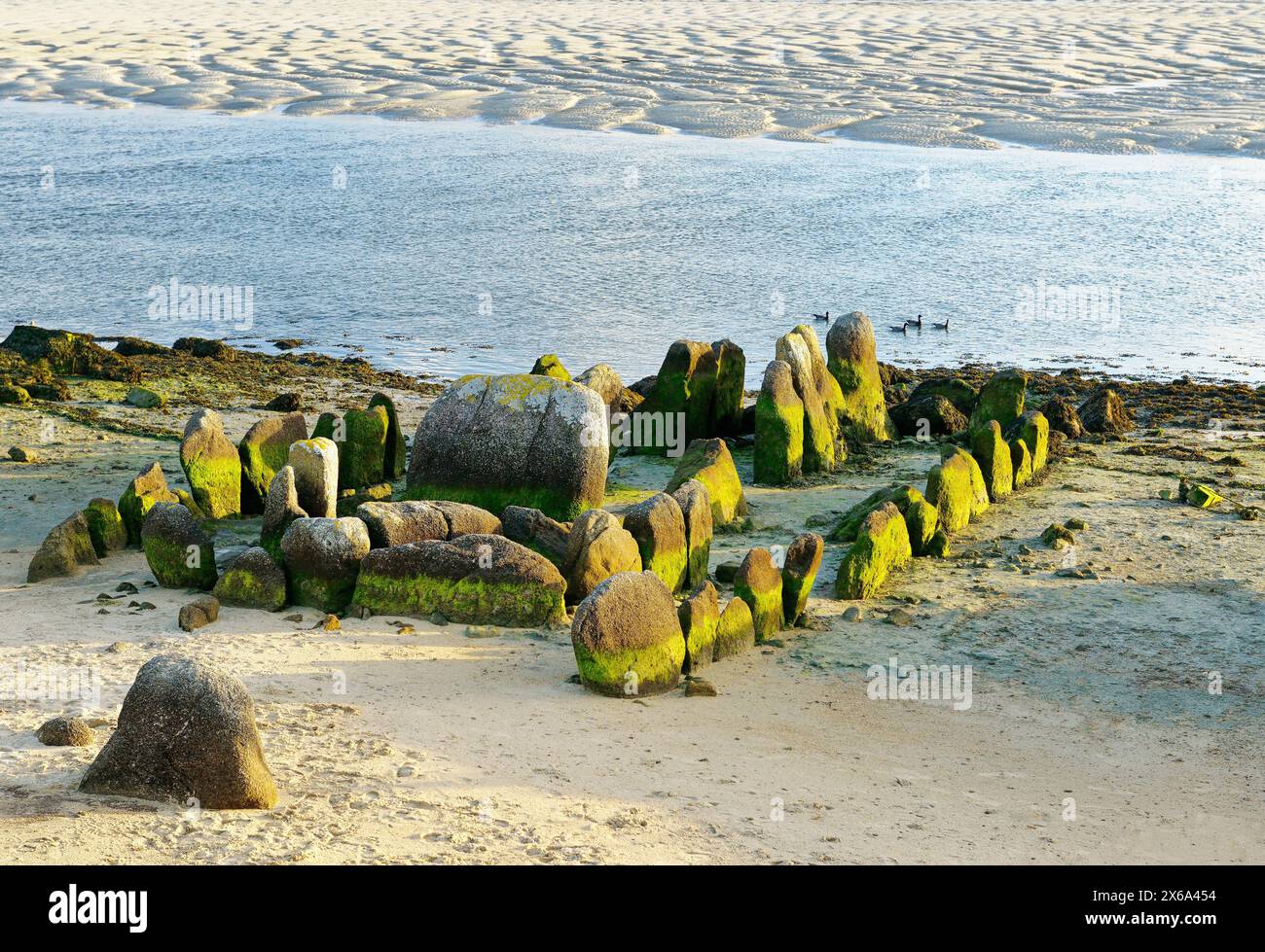 Prehistoric allee couverte burial dolmen of Guirnivit aka Guinirvit ...