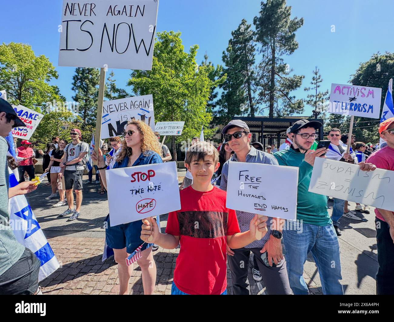 Palo Alto, California, U.S.A. 12th May, 2024. Never again is Now ...