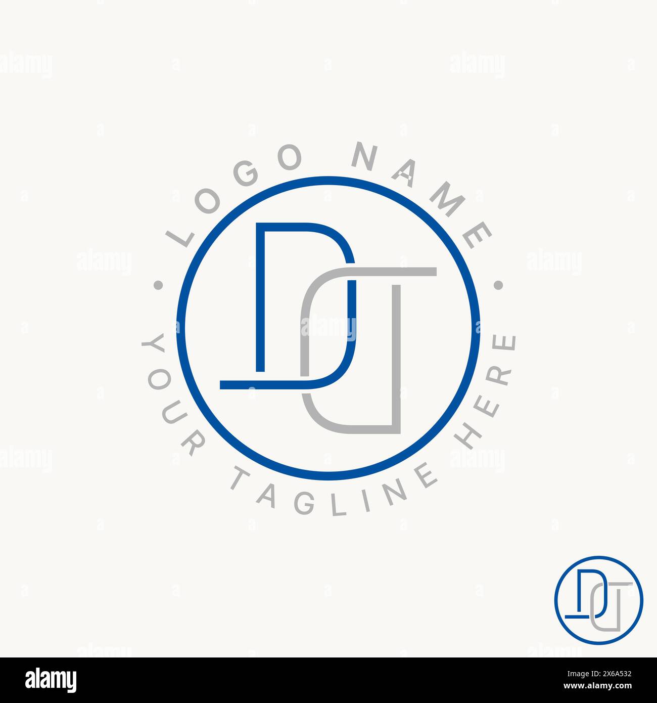 Logo design graphic concept creative premium vector stock abstract initial letter D or DD line ...