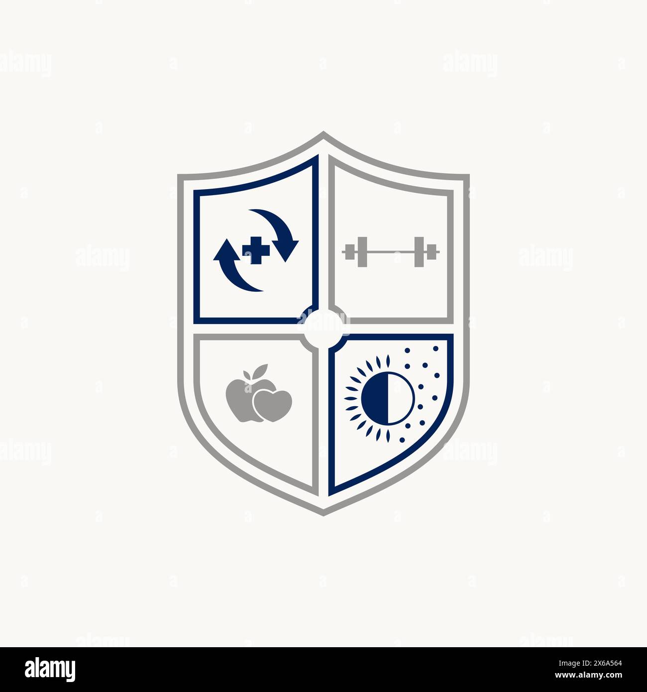 Logo design graphic concept creative premium vector stock shield ...