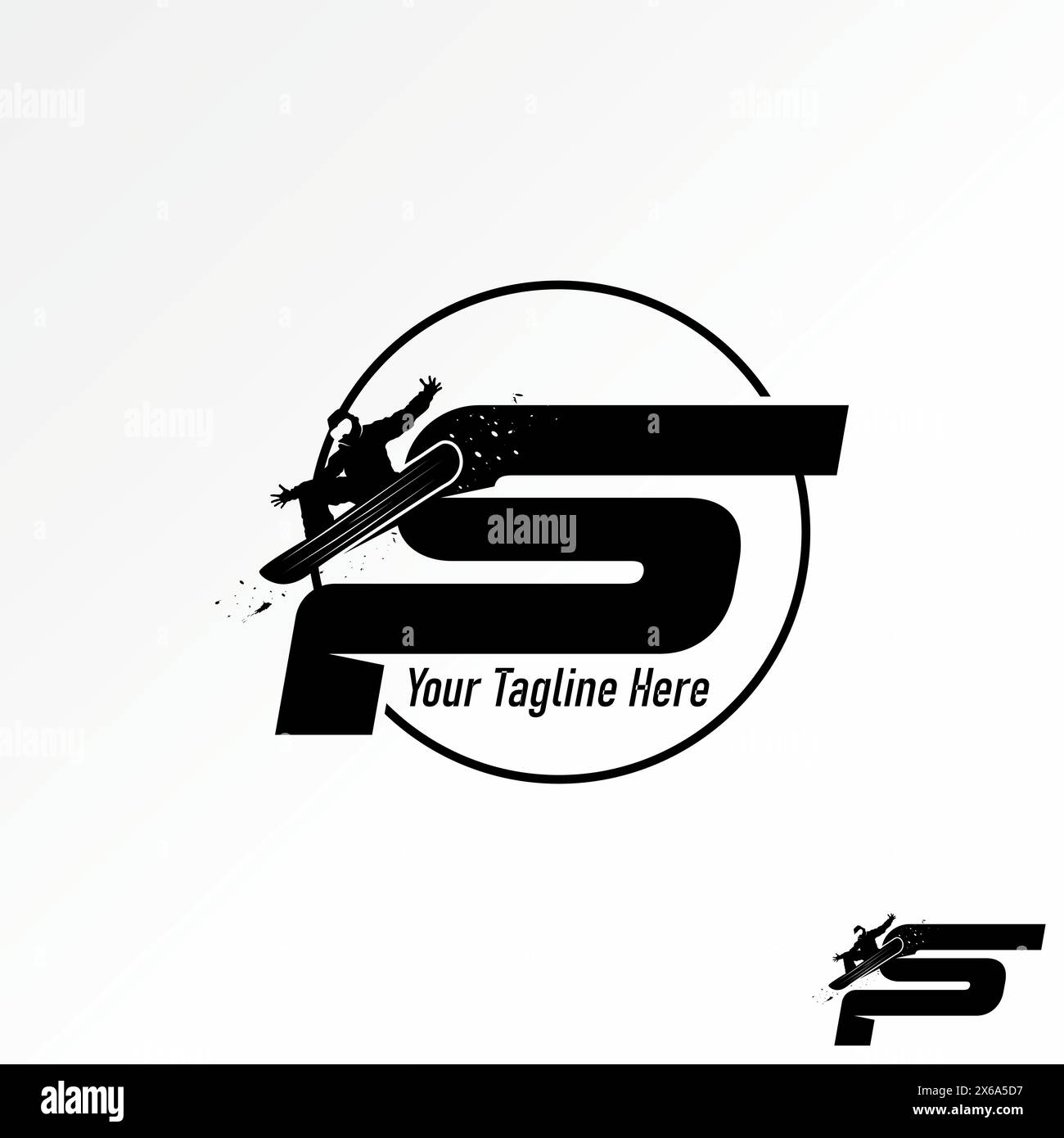 Logo design graphic concept creative premium abstract vector stock initial PS or SP font ...