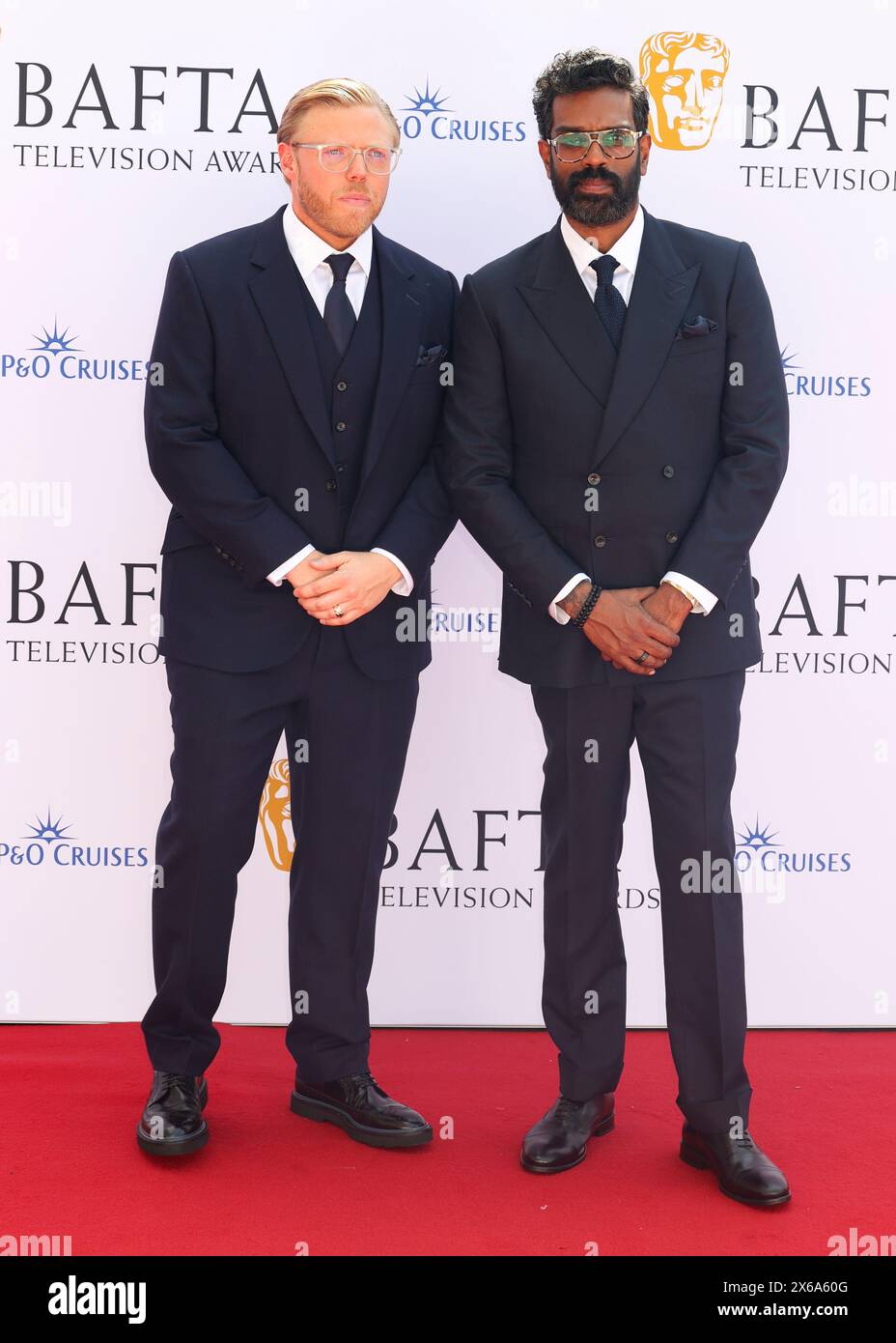 London, UK. 12th May, 2024. Rob Beckett and Romesh Ranganathan attend ...