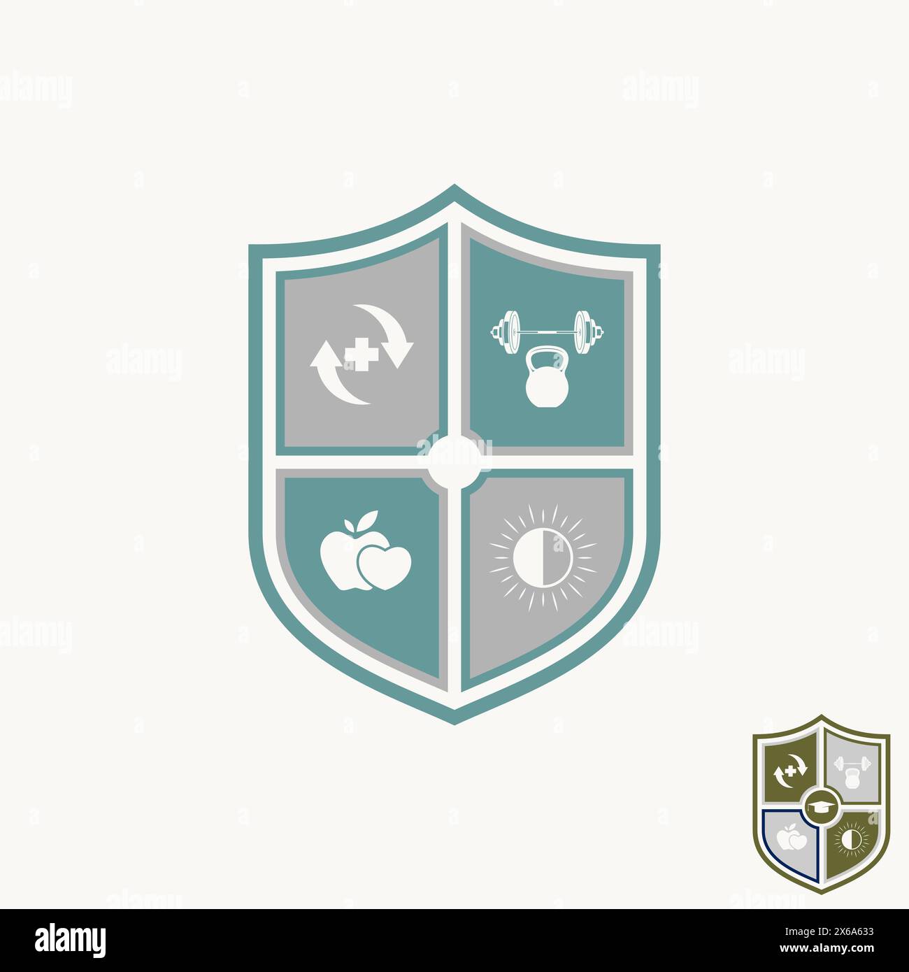 Fitness nutrition logo design hi-res stock photography and images - Alamy