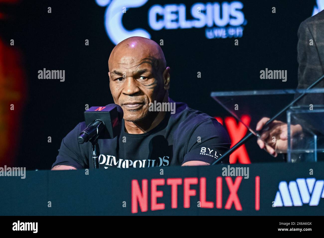 New York, United States. 13th Apr, 2024. Mike Tyson speaks onstage at ...