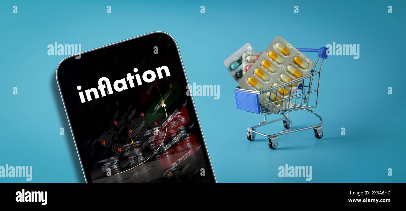 Inflation graph growing hi-res stock photography and images - Alamy