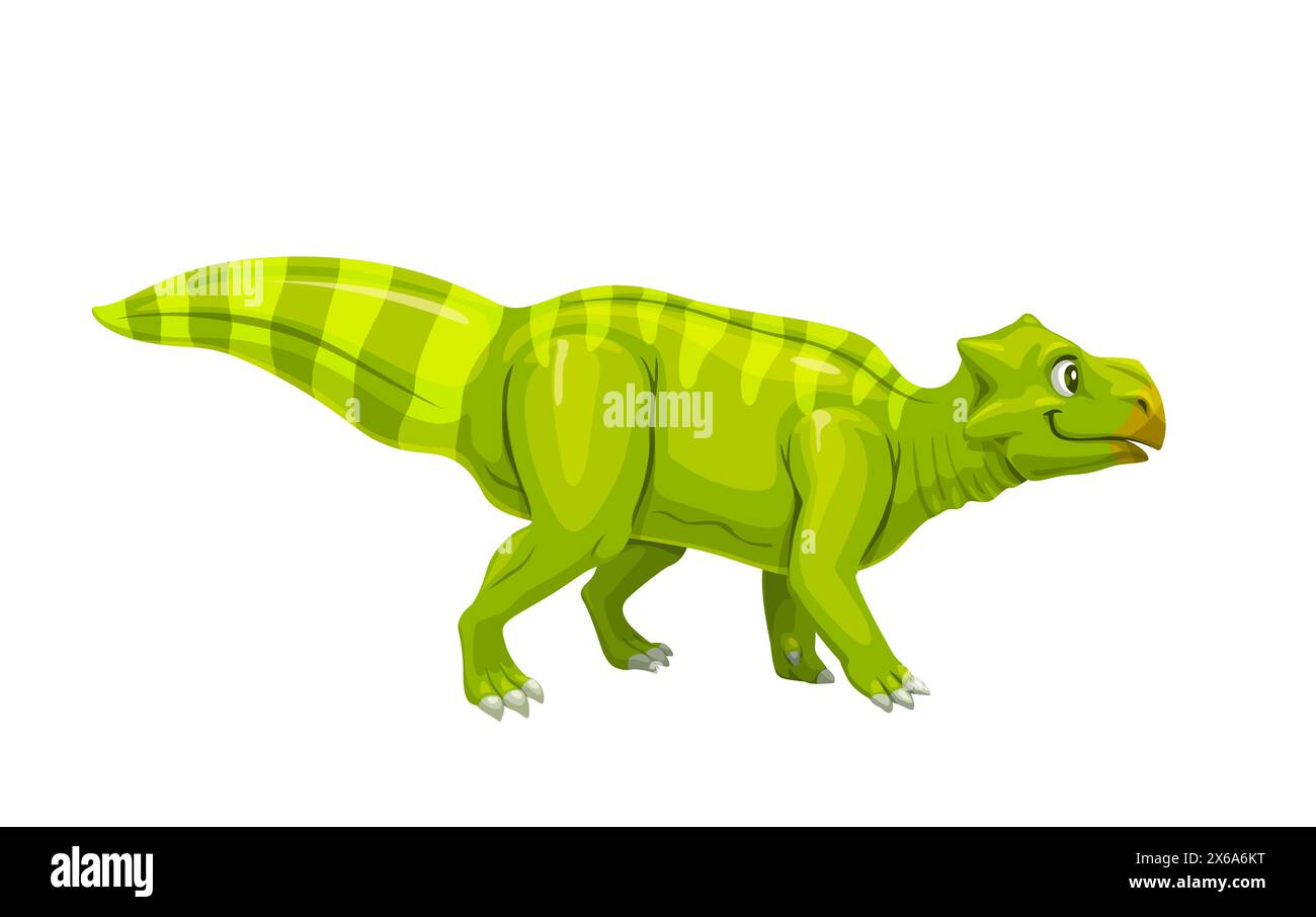 Cartoon dinosaur or dino character, Bagaceratops for kids Jurassic toys ...