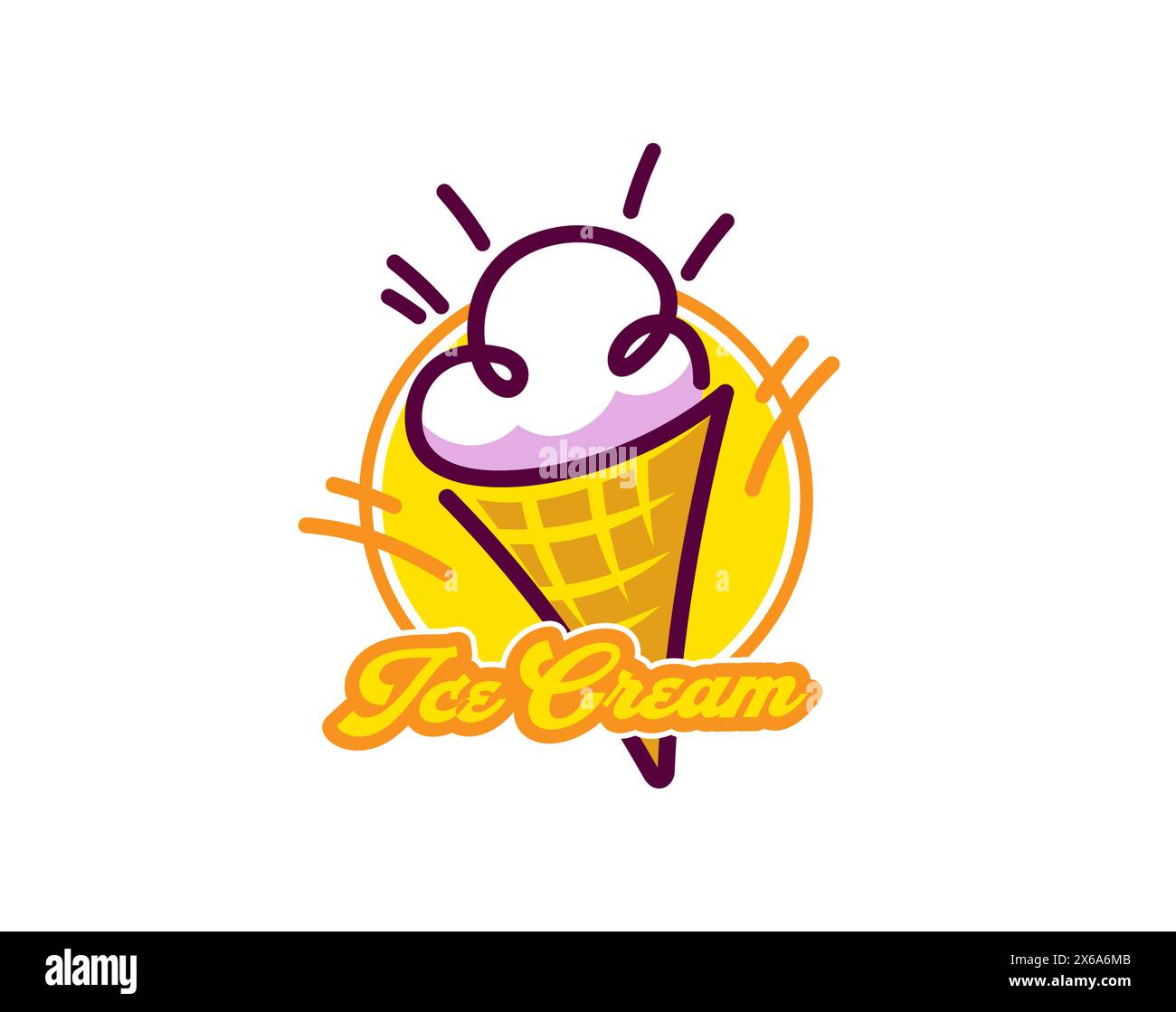Italian gelato banner Stock Vector Images - Alamy