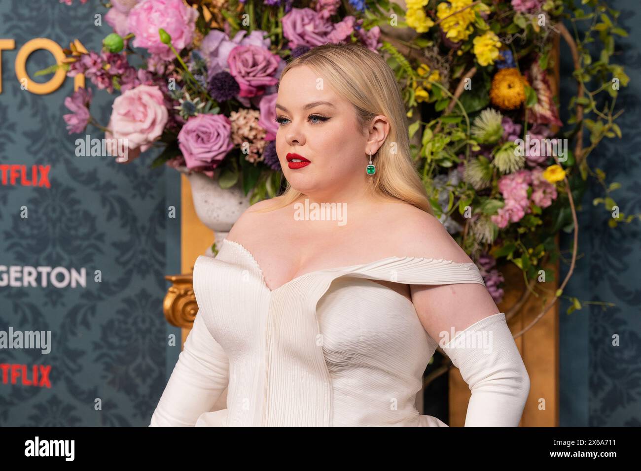 New York, USA. 13th May, 2024. Nicola Coughlan wearing dress by ...