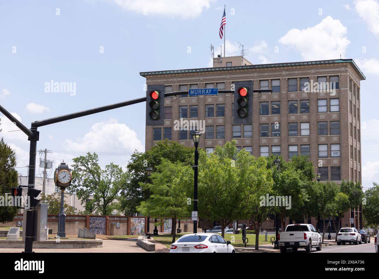 Alexandria, Louisiana, USA - April 25, 2024: Afternoon light shines on ...