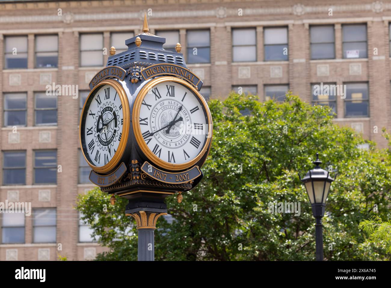 Alexandria, Louisiana, USA - April 25, 2024: Afternoon light shines on ...