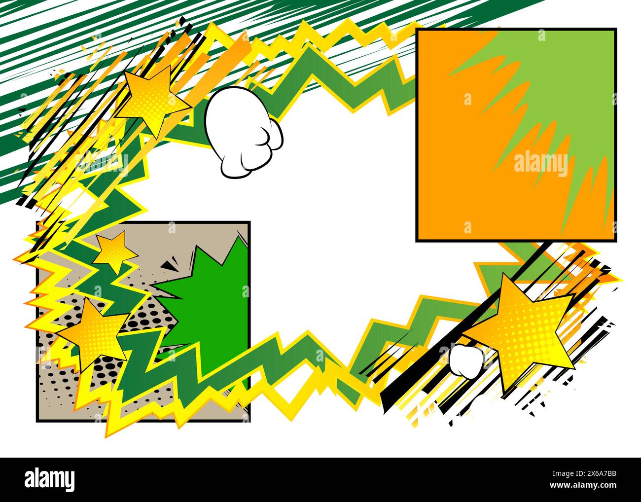 Super Cartoon Background, comic book abstract page layout backdrop ...