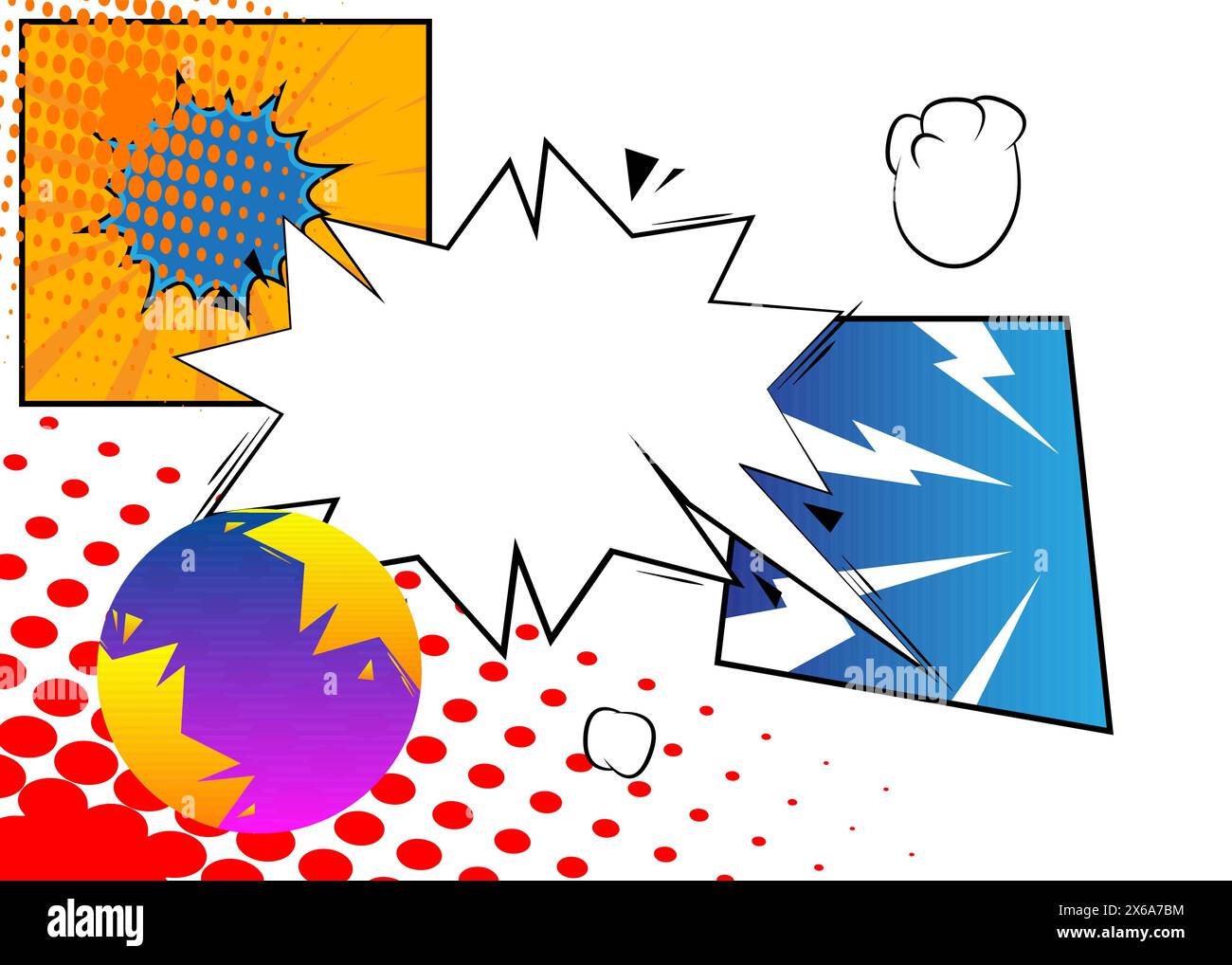 Super Cartoon Background, comic book abstract page layout backdrop ...