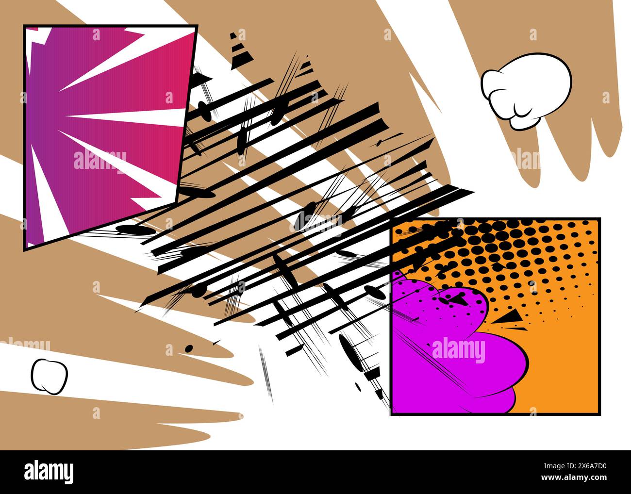 Super Cartoon Background, comic book abstract page layout backdrop ...