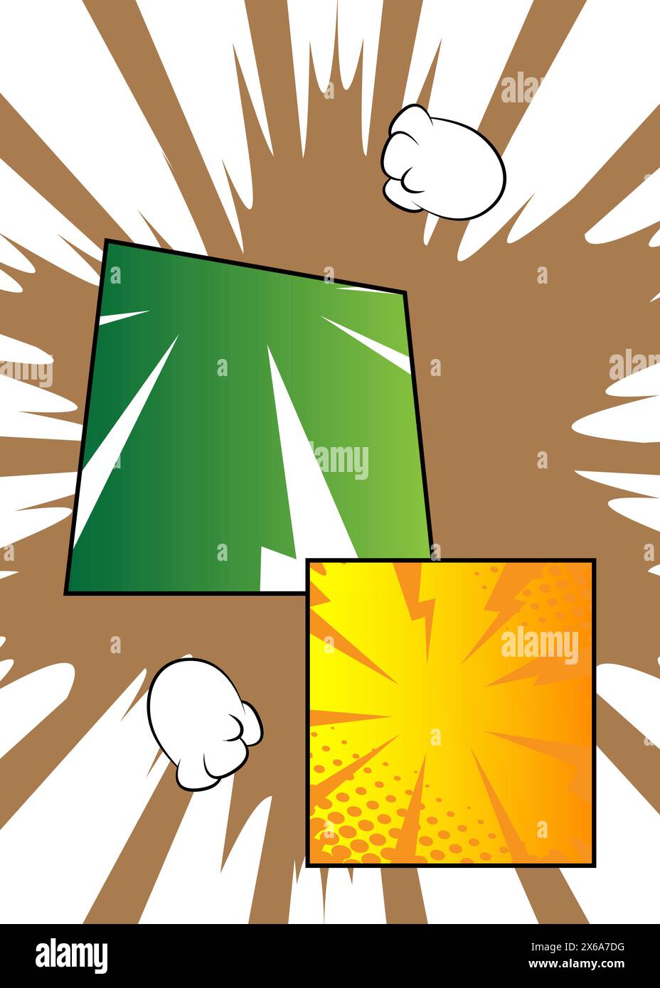 Super Cartoon Background, comic book abstract page layout backdrop ...