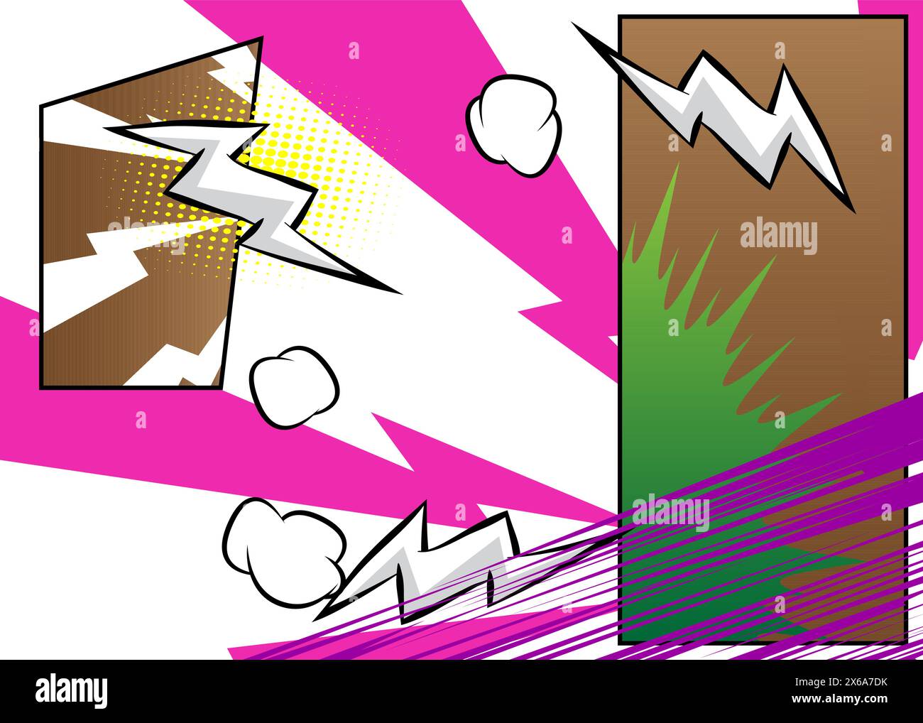 Super Cartoon Background, comic book abstract page layout backdrop ...