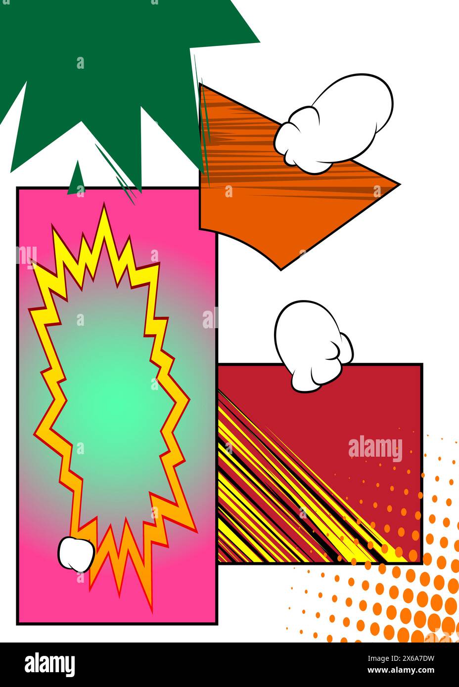 Super Cartoon Background, comic book abstract page layout backdrop ...