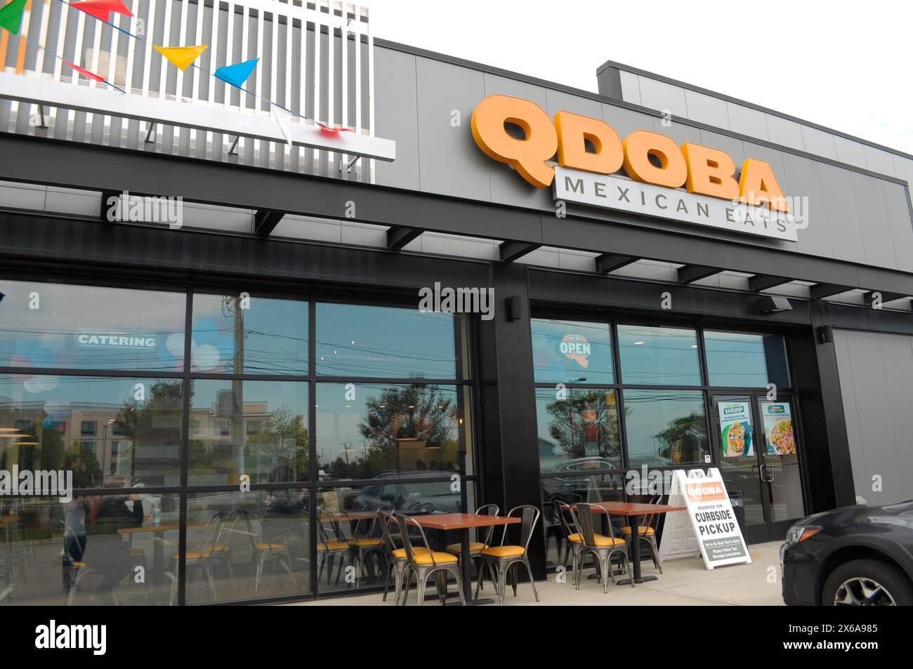 A QDOBA restaurant is seen in the Farmingdale neighborhood in Long ...