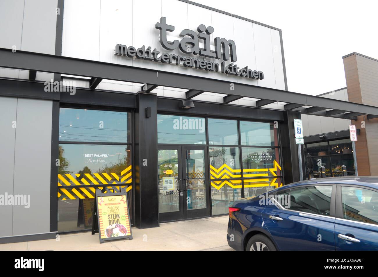 New York, United States. 13th May, 2024. A Taïm mediterranean kitchen ...