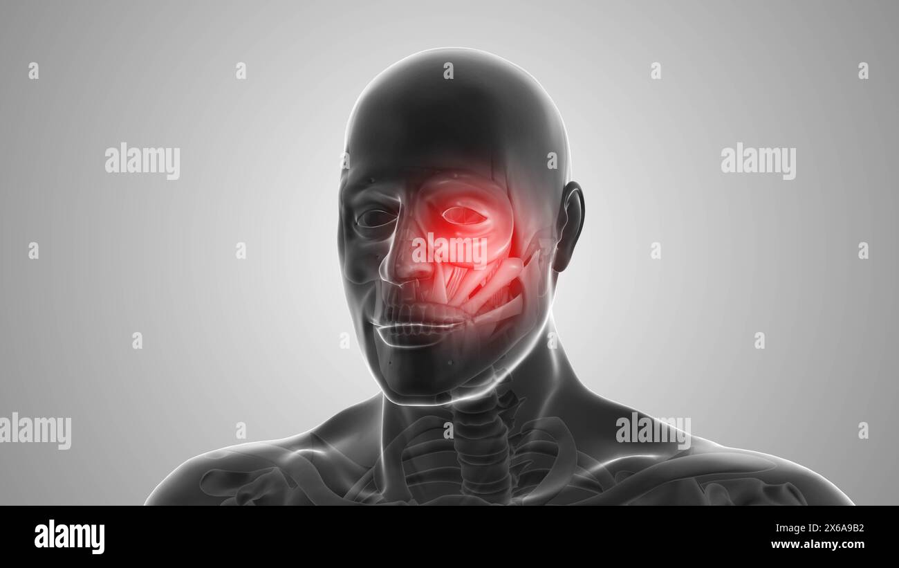 Cheek discomfort that trigger pain Stock Photo - Alamy