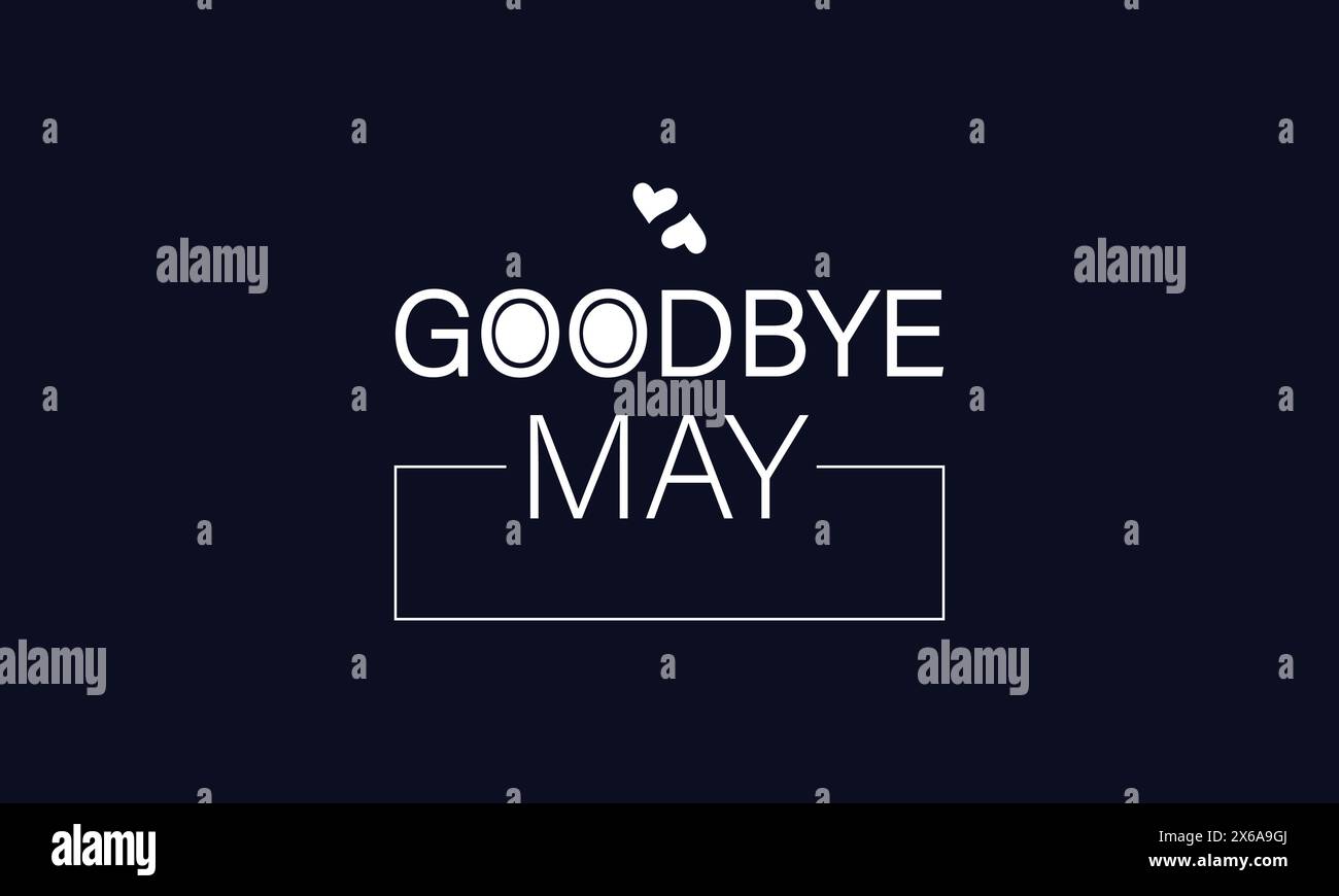Celebrating May End with Fashionable Text Illustration Stock Vector ...