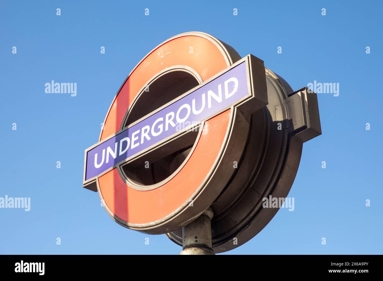 London Underground the tube recognisable sign logo for tube station and ...
