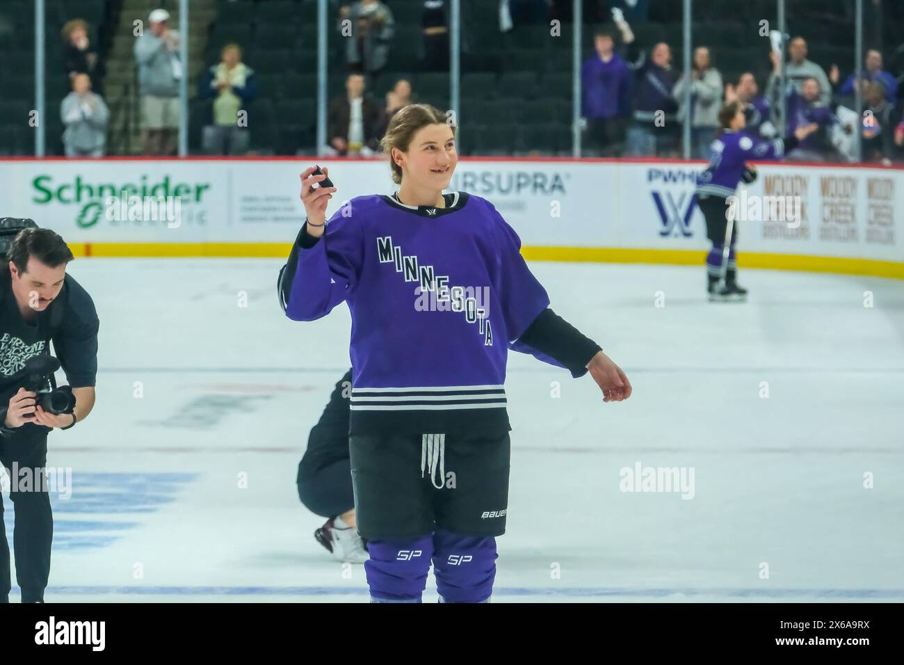 St. Paul, Minnesota, USA. 13th May, 2024. Minnesota Defender MAGGIE ...
