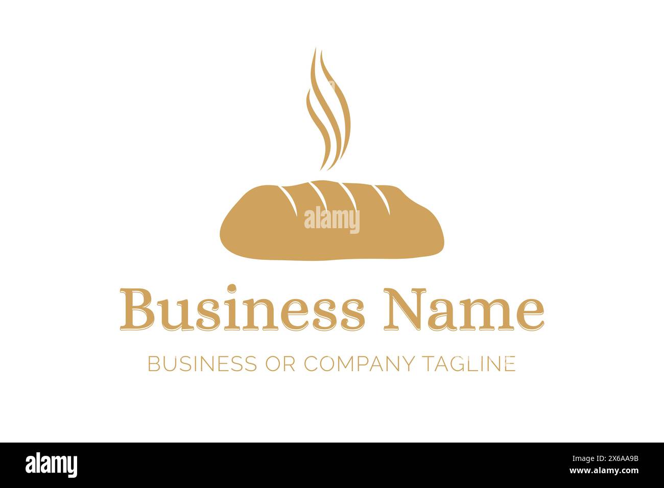 Bakery Logo with Bread Loaf Illustration Stock Vector Image & Art - Alamy