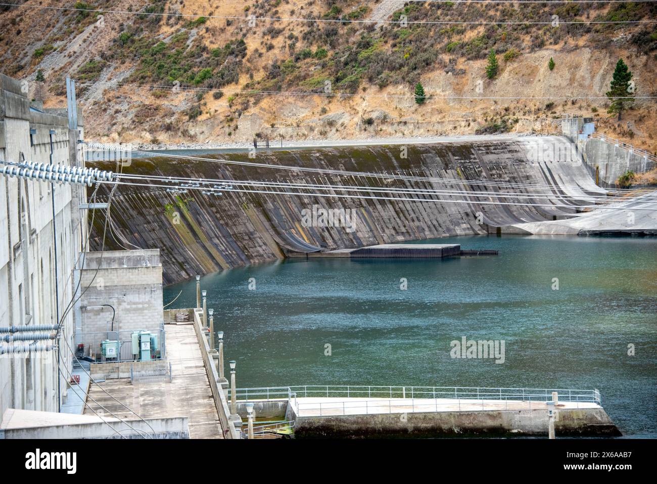 Waitaki Dam - New Zealand Stock Photo - Alamy