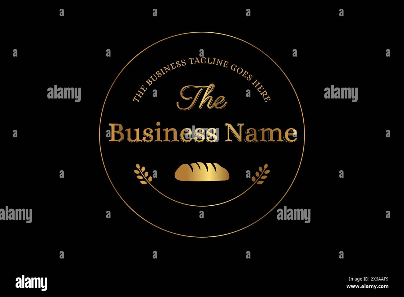 Round premium label wheat Stock Vector Images - Alamy