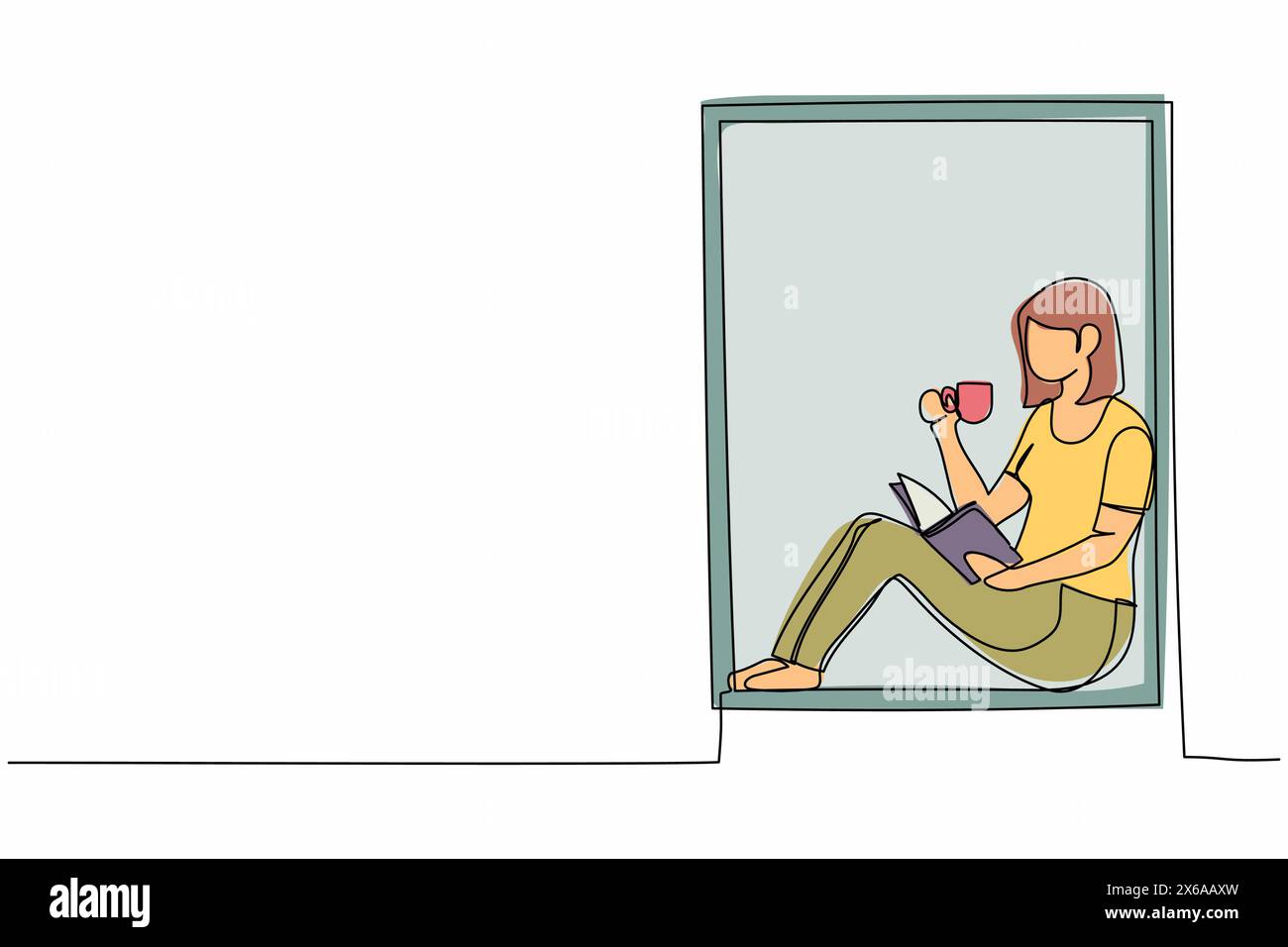 Woman relaxation day on Stock Vector Images - Alamy