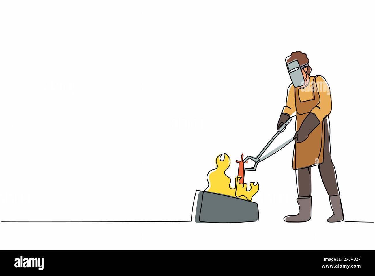 Hand gloves fire Stock Vector Images - Alamy