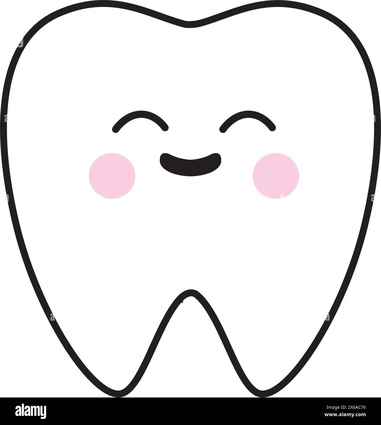 Cute tooth character icon. Vector Stock Vector Image & Art - Alamy