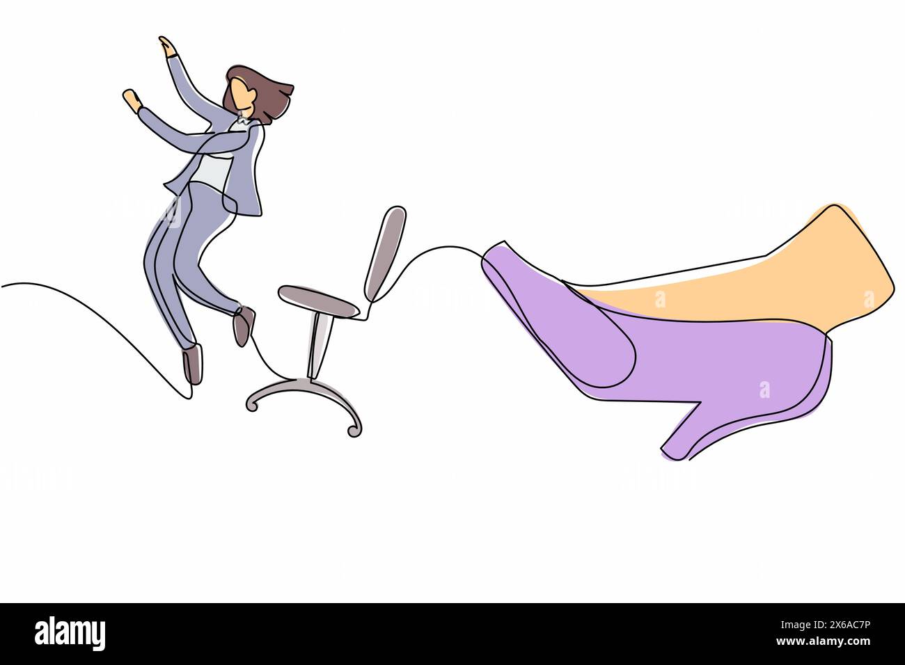 Female office worker heels hi-res stock photography and images - Alamy