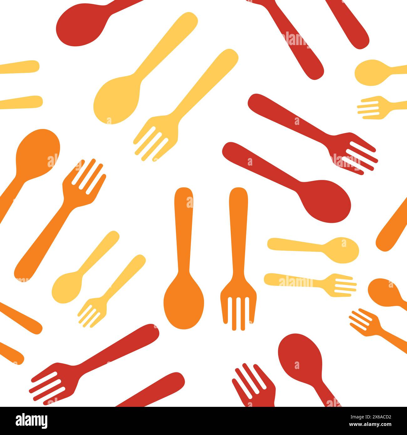 Cutlery seamless vector pattern hi-res stock photography and images - Alamy