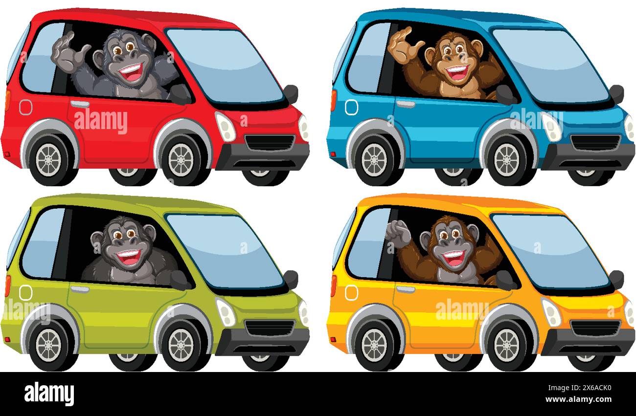 Four monkeys hi-res stock photography and images - Alamy