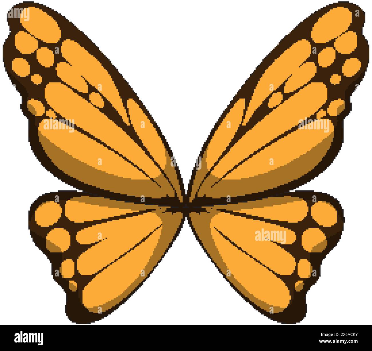 Colorful, detailed vector of a monarch butterfly Stock Vector Image & Art - Alamy