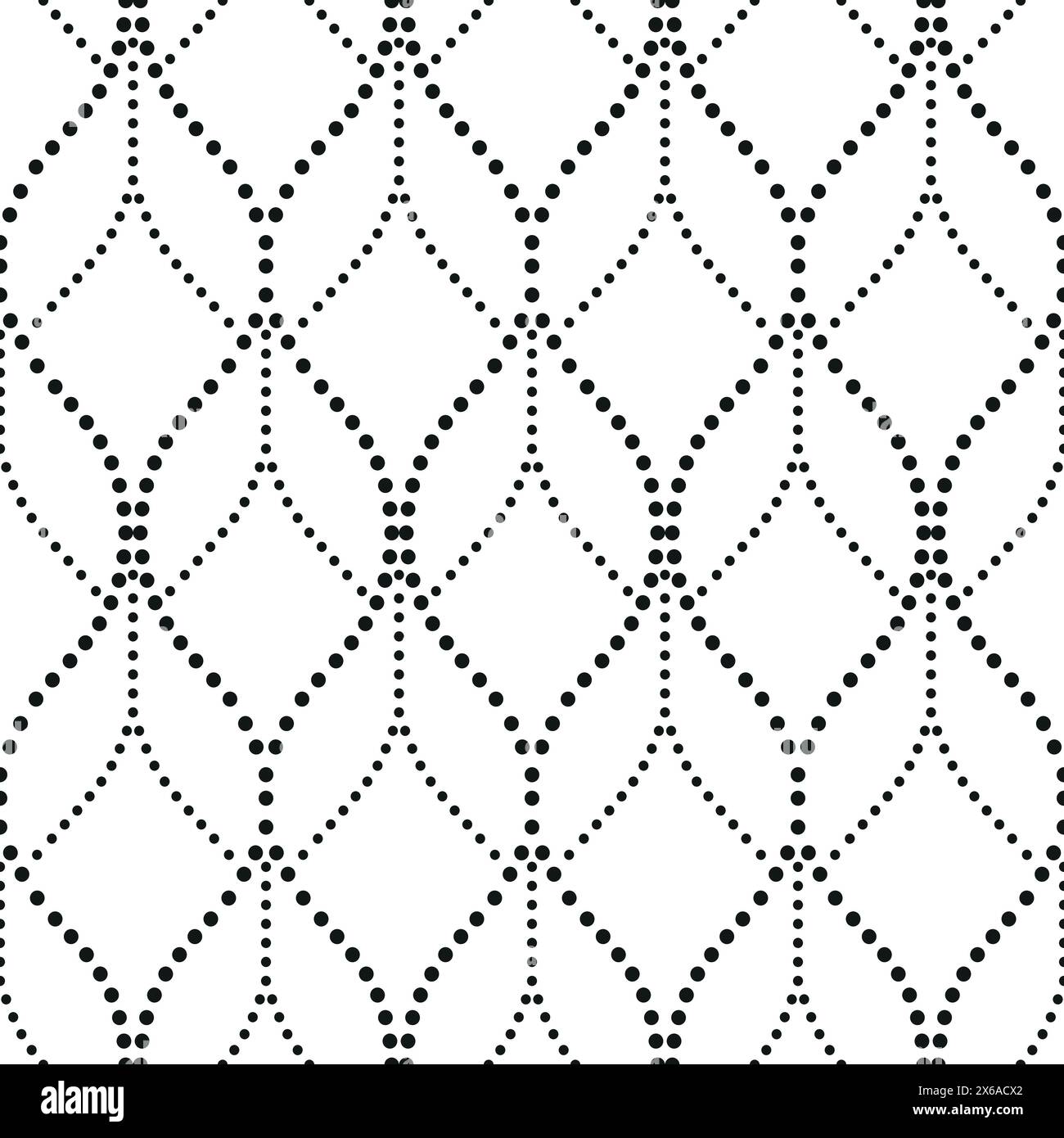 The geometric pattern with wavy lines, points. Seamless vector ...