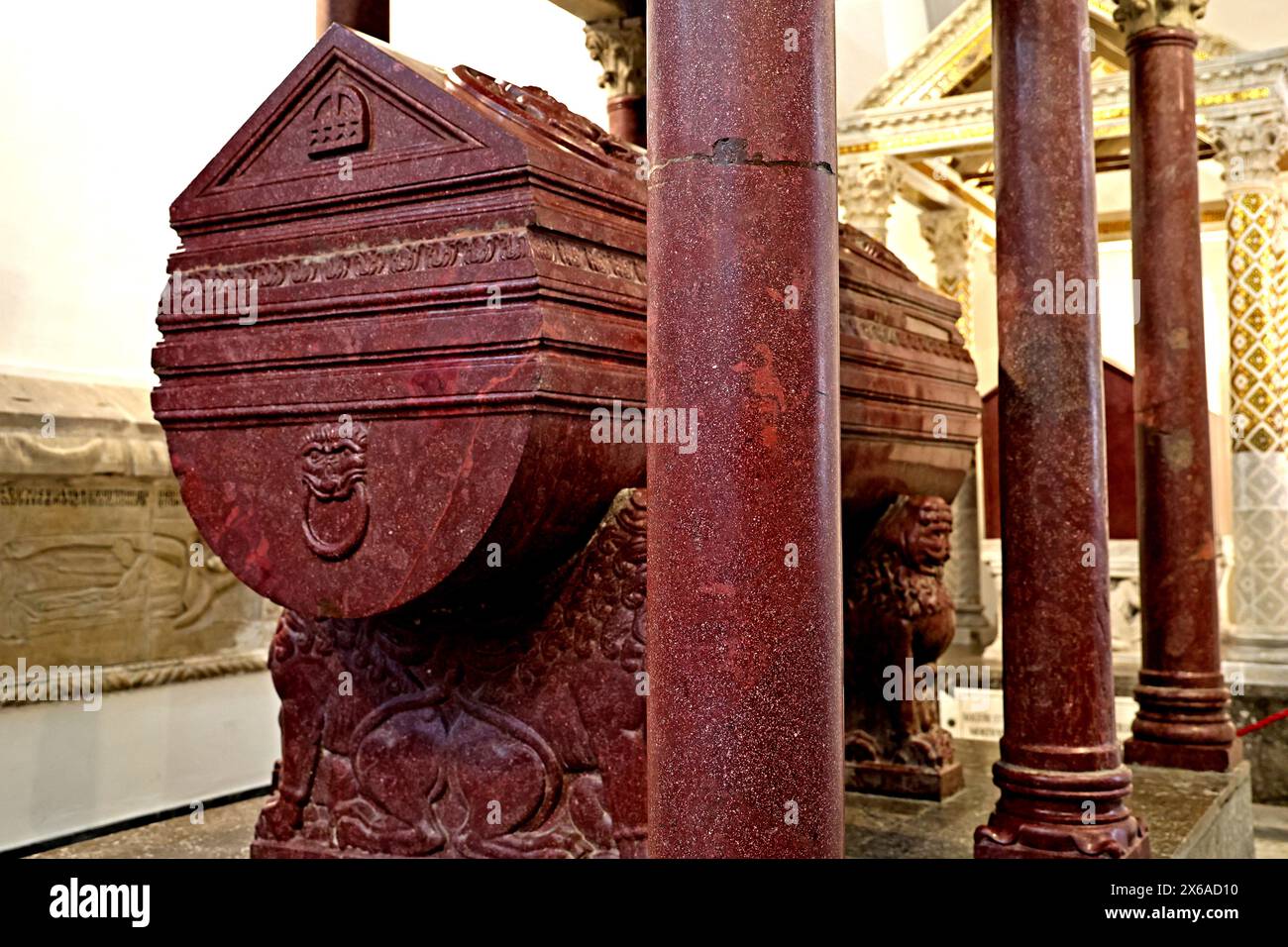 Tomb in the Cathedral of Palermo in Sicily Italy Stock Photo - Alamy